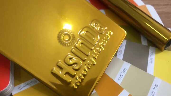 24K Gold Hydro Chrome Super Mirror Powder Coating Paint
