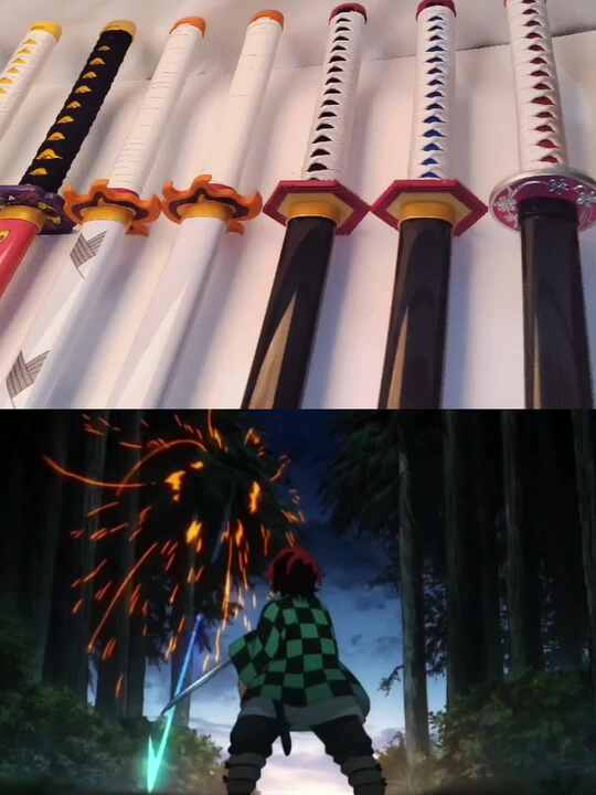 104cm Wholesale Anime Kimetsu no Yaiba Cosplay Weapon props Wood Toy ...