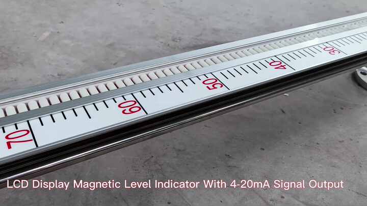 Side-mounted magnetic flap level gauge level transmitter magnetic level ...