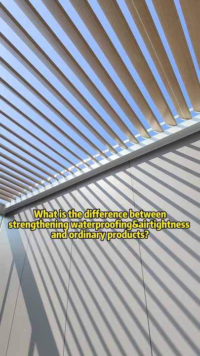 New Design Luxury Modern Automatic Louver Roof Electric Aluminum Big ...