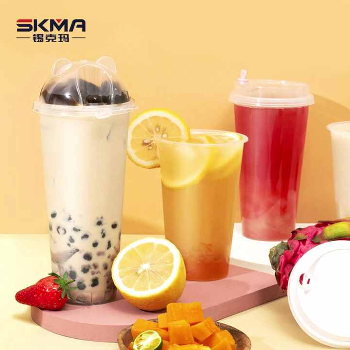 Factory Wholesale Disposable Customized Own Logo Plastic Cups Bubble ...