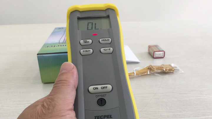 TECPAL DTM-307B Dual Channel Digital Thermocouple Meter for Accurate ...