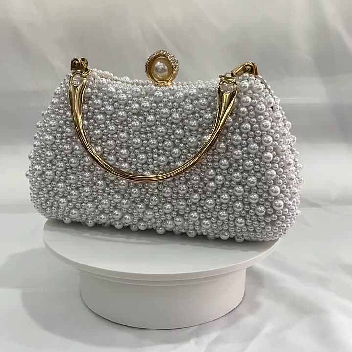Luxury Pearl Girls Party Hand Bag Fashion Designer Women Evening Bags ...