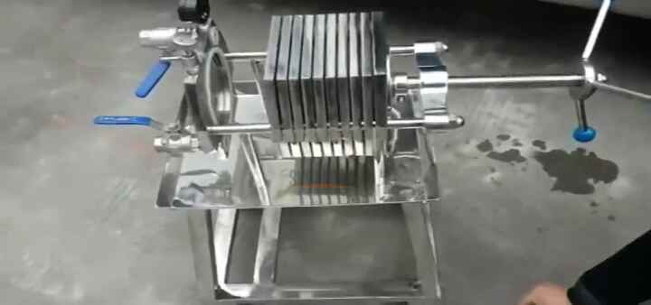 Laboratory Mini SS304 Filter Press Machine for Liquid Filtration