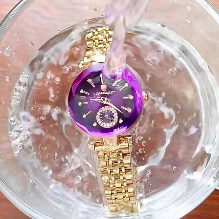 Luxury Waterproof Stainless Steel Quartz Watch for Women - POEDAGAR 719 ...