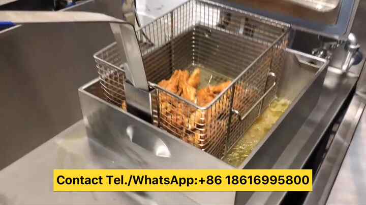 Freidora de pollo kfc de acero inoxidable, máquina para freír pollo a ...