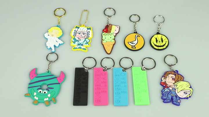 Custom Soft PVC Rubber Keychains - Durable Promotional Gifts
