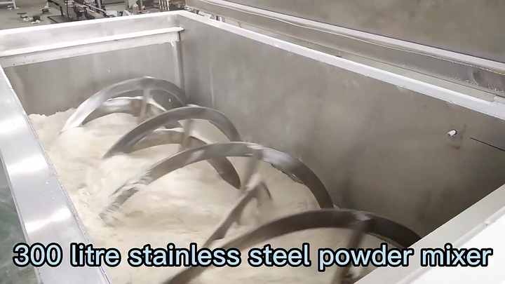 500kg 1 Ton Capacity Powder Ribbon Mixer Machine Ss304