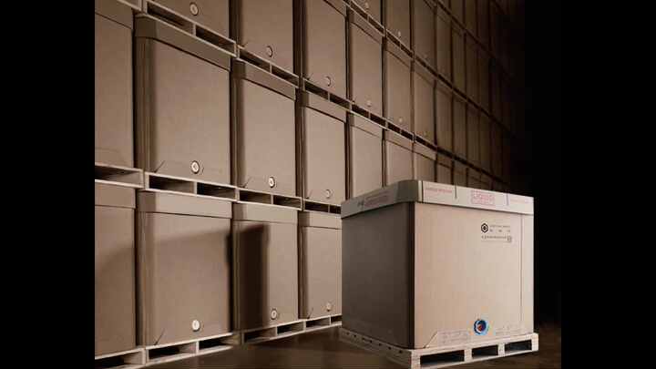 1000L Corrugated IBC Paper Tank With Liner for Oil packaging| Alibaba.com