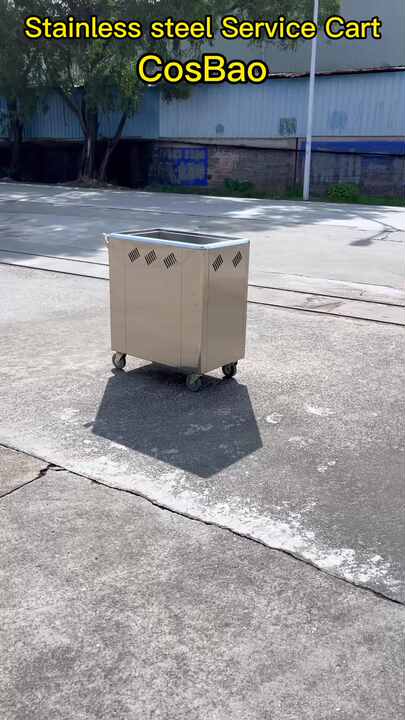 Gas 6 Pans Porridge Trolley - Efficient Buffet Server