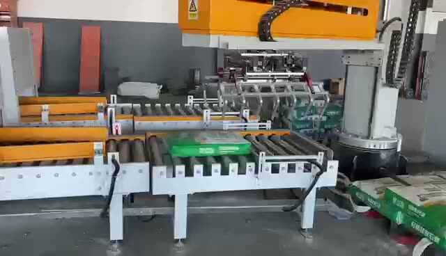 High Quality Automatic Single Vertical Column Robot Palletizer Rotary ...