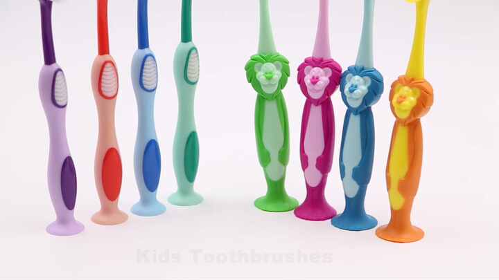 Cute Kids Toothbrush with Lovely Ball Design - Soft Bristles