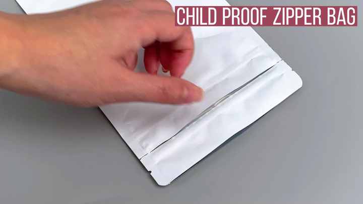 Custom Print Plastic Grip N Rip Exit Mylar Packaging Heat Seal Child ...