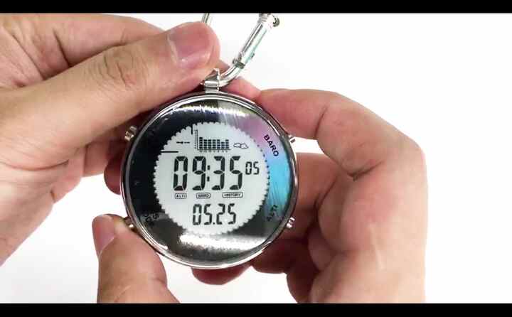 Stainless steel best fish finder pocket fishing barometer watch ...