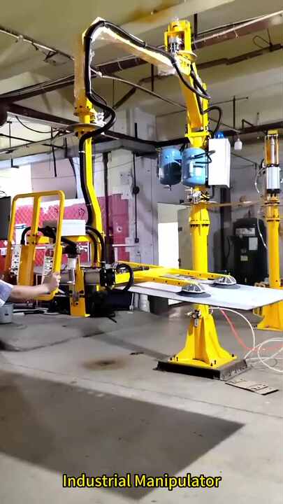 Glass Lifting Manipulator - Articulated Rigid Arm Power Assisted
