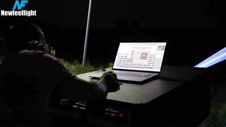 200W Outdoor IP65 FB4 Control Laser Light for Landmark Ads