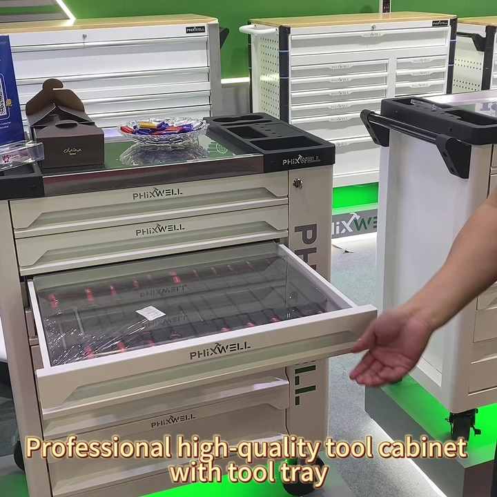 198 piece VDE tool cabinet trolley with insulated tools for new energy ...