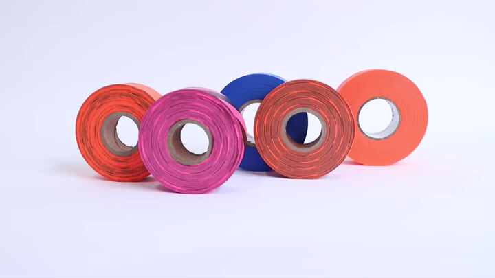 Custom Flagging Tape Non Adhesive Pvc Tape Marking And Survey Tape ...