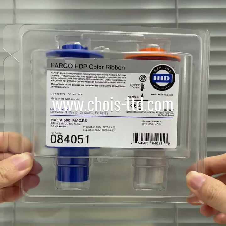 84051 Fargo HDP5000 Ribbon - Original YMCK Color Printer Ink