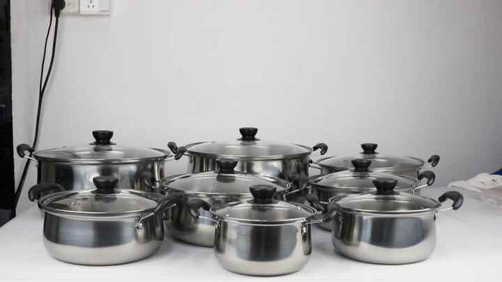 16pcs Big Indian Cooking Pots - Durable & Versatile