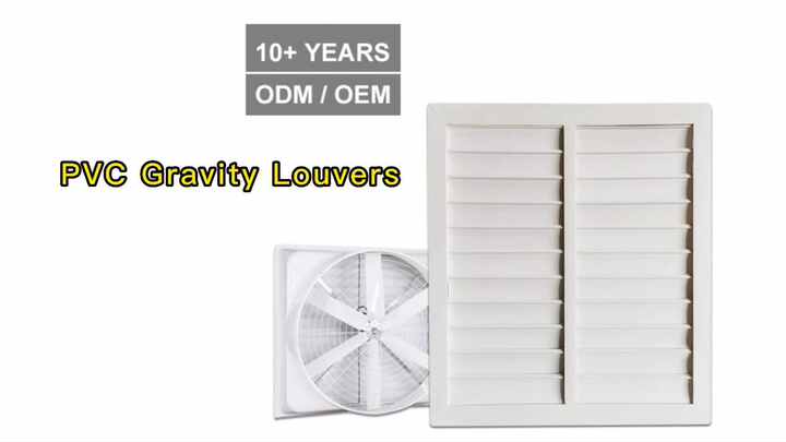 Agricultural Wall Exhaust Shutter - PVC Louver Solutions