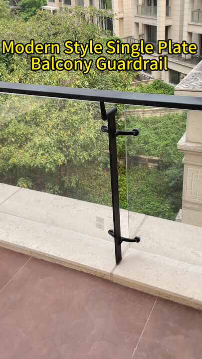 Guardrail Posts Terrace Frosted Glass Railing Design Stainless Steel ...