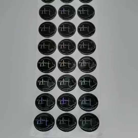 Custom clear epoxy resin label dome logo sticker self adhesive 3D ...