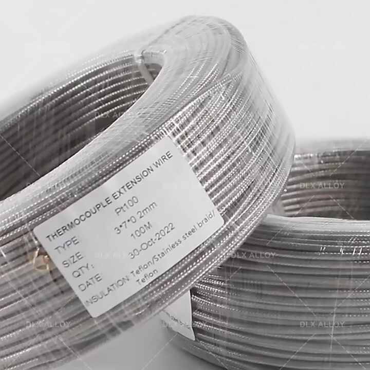 High Temperature Thermocouple Extension Wires - Type K/J/E/T/N/R/S/PT100