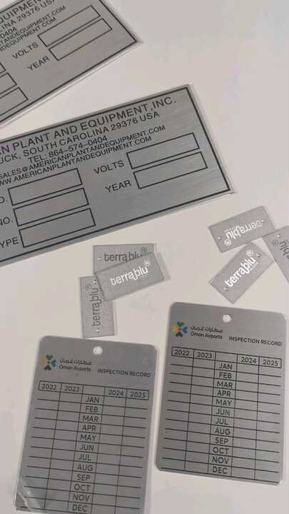 Custom Printed Engraved Metal Plates - Durable & Versatile