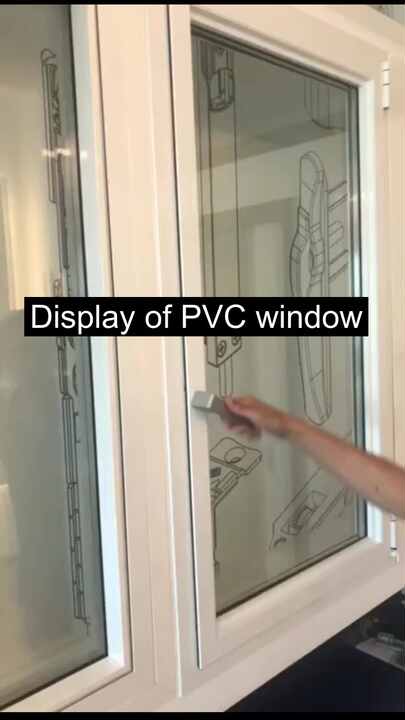 Double Glazed UPVC Hurricane Impact windows Open Out Soundproof Glass ...