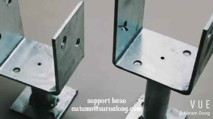 4x4 Galvanized Post Support Bracket - Durable & Easy Install