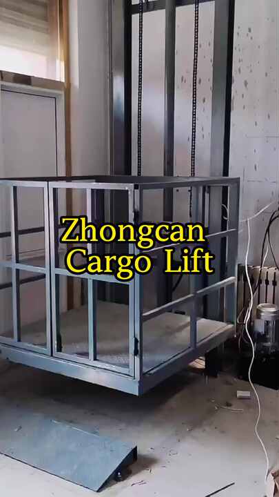 Hydraulic Guide Rail Cargo Lift - Small Freight Elevators for Warehouse ...