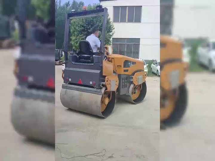 5 Ton 6 Ton Mini Hydraulic Vibratory Road Roller With Double Steel Two ...