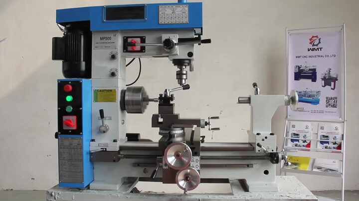 MP500 Combo Lathe Machine - 500mm Center Distance for Hobby Users ...