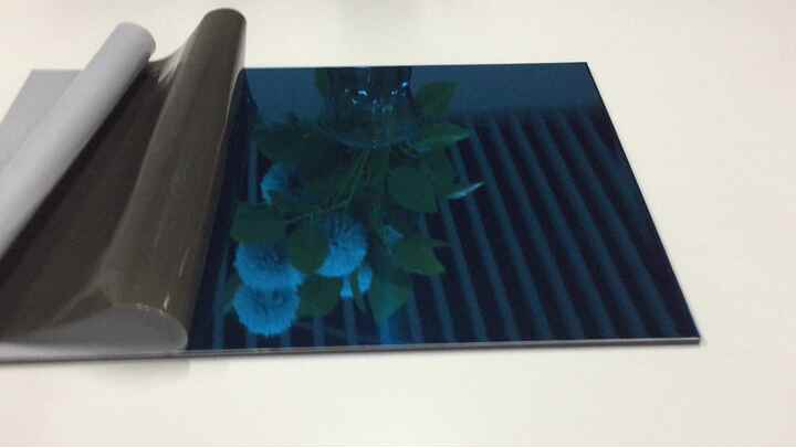 3D Mirror Blue Alucobond - Architectural Engineering Material