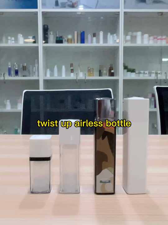 High End Plastic Cosmetic Packaging Bottle 30ml 50ml Green Airless Pump ...
