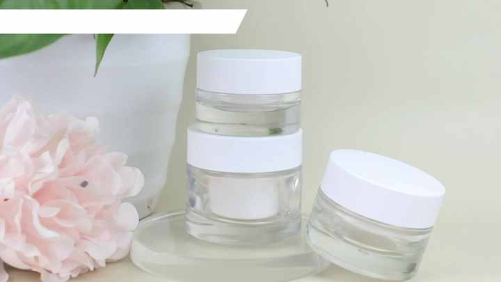 20 25 45g Refillable Eco Friendly High End Double Wall Round Frosted ...