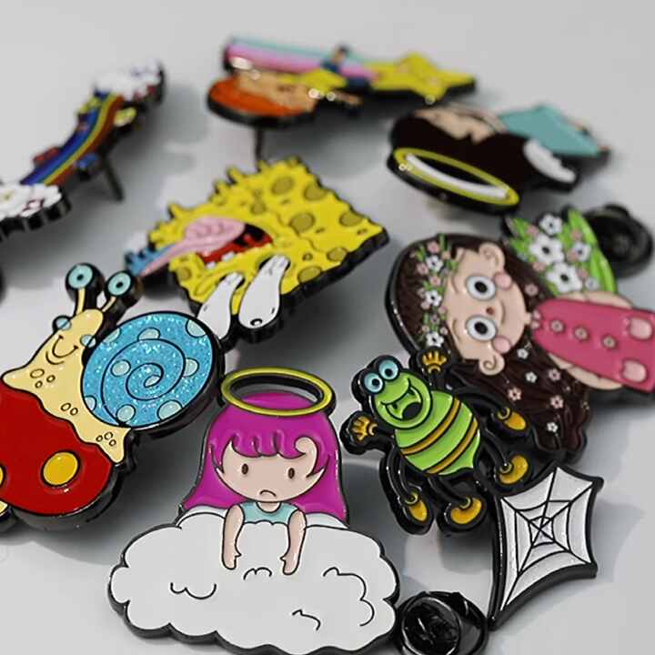 Cartoon Tourist Attractions Souvenir Badge Cultural Creative Brooch ...