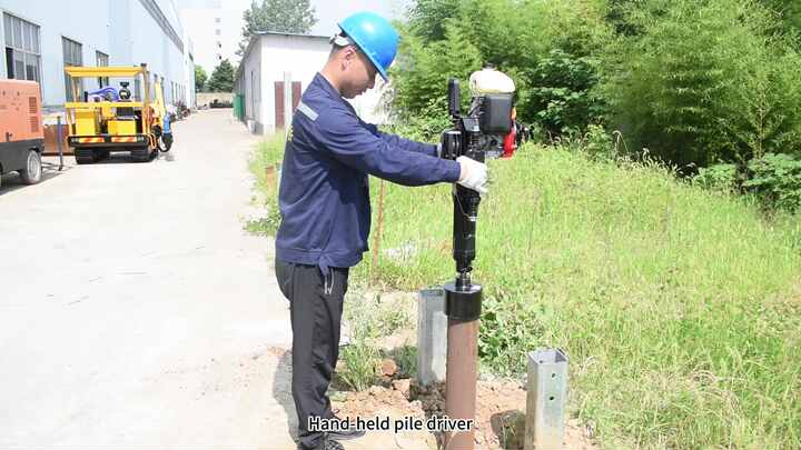 Post Pile Driver - Powerful 68CC Gas Powered Post Driver
