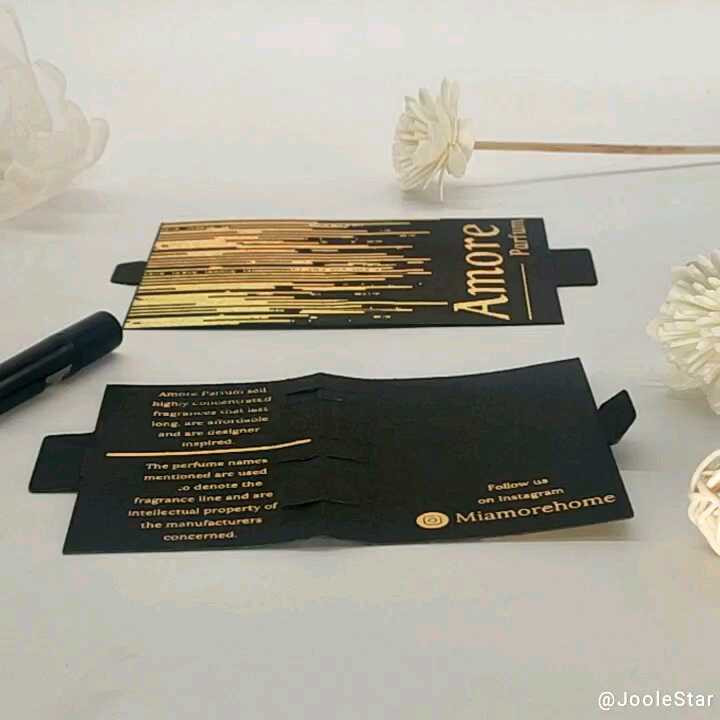 Perfume Cosmetics Sample Packaging - Customized Folding Card