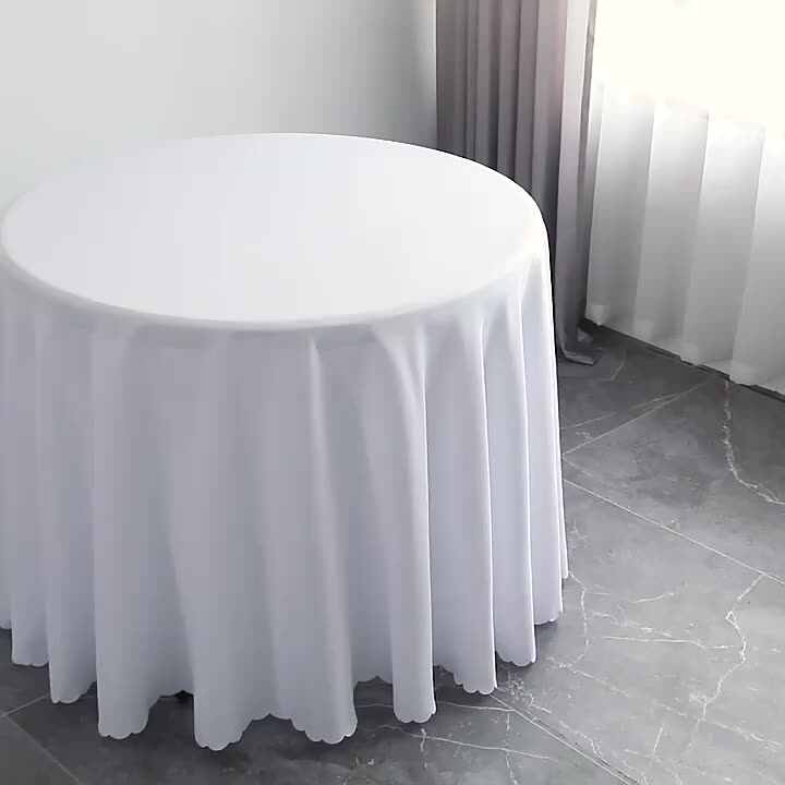 Wholesale Polyester Custom White 120 Inch Round Outdoors Party Banquet ...