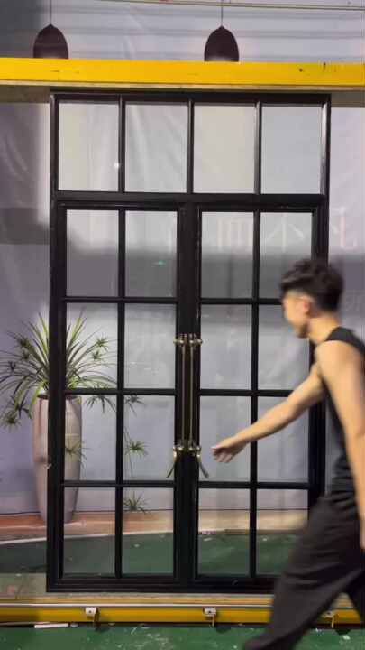 Contemporary Black Aluminium Alloy Double Glazed Bay Window with ...