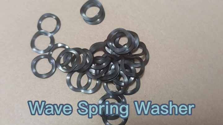 M3/M4/M5/M6/M8-M20 Black Steel DIN 137B Curved Wave Washers Elastic ...