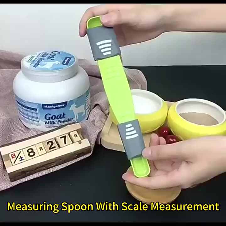 Kitchen Baking Gadget - Adjustable Measuring Spoon with Scale