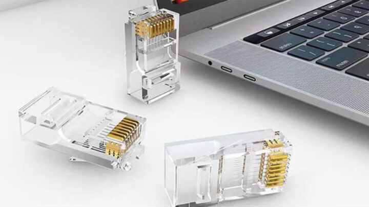 Best Mini UTP Cat5e Cat6 RG45 8 Pin Copper Transparent Ethernet RJ45 ...