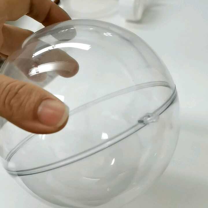 Transparent Plastic Openable Packing Ball clear Sphere Christmas ...