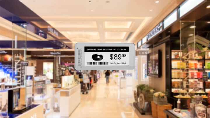 Minew 1.5inch E-ink Epaper ESL wifi electronic shelf label esl digital ...