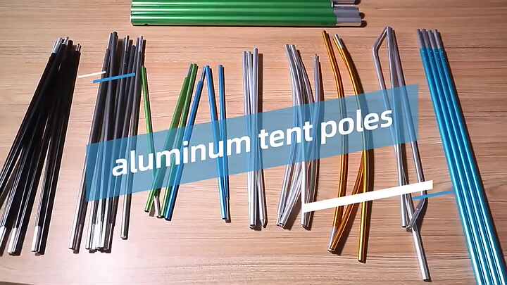aluminum pole flexible 7001 7075 collapsible tent pole for outdoor use ...