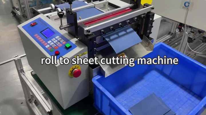 Automatic Metal Sheet Cutting Machine Mylar Film EVA Foam Insulation Paper Roll Sheet Cutting ...