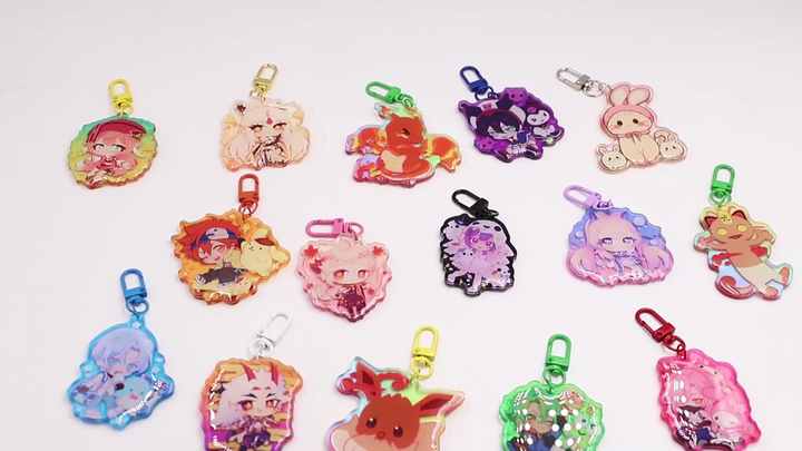 Acrylic Charms - Custom Printed Keychains with Epoxy